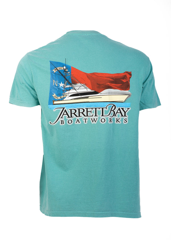 Jarrett Bay NC Flag Short Sleeve T-shirt - Jarrett Bay Boathouse
